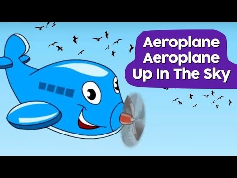 Aeroplane Aeroplane up in the Sky | Aeroplane Song | Nursary Rhyme | SK ...