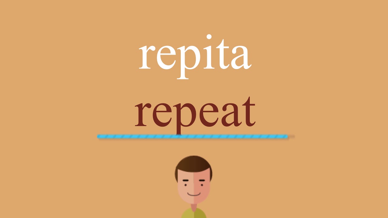 Cómo se dice repita en inglés - YouTube