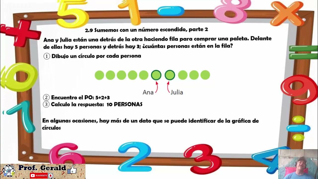 2.9 SUMEMOS CON UN NUMERO ESCONDIDO PARTE II 1º GRADO - YouTube