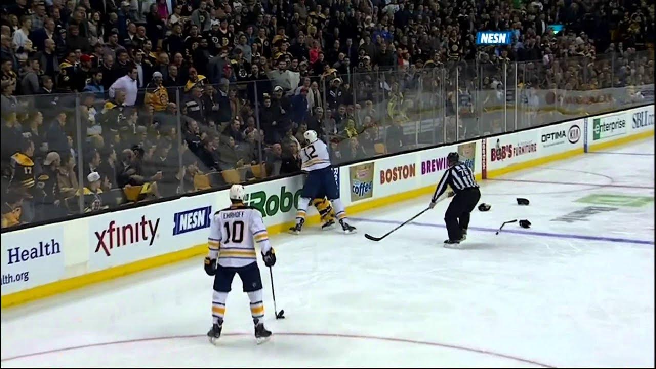 John Scott vs Shawn Thornton fight 31 Jan 2013 Buffalo Sabres vs Boston Bruins NHL Hockey - YouTube
