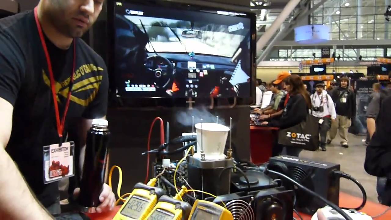 Asus Liquid Nitrogen-cooled overclocked PC 1 - YouTube