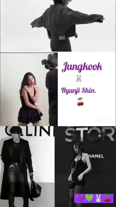 A double date. Double couple.Jungkook 💜 Shin Hyunji, V💚 Jennie - YouTube