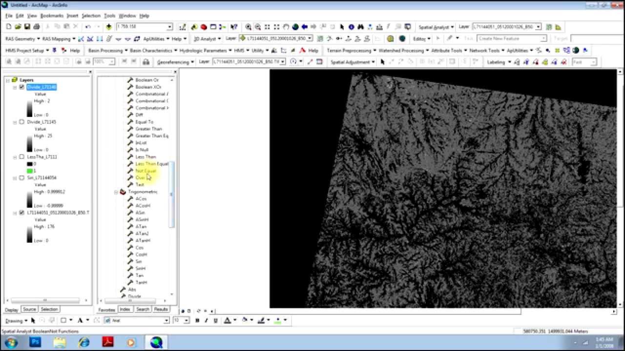 Advanced Mathematical Operations On Satellite Images in ArcMap - YouTube