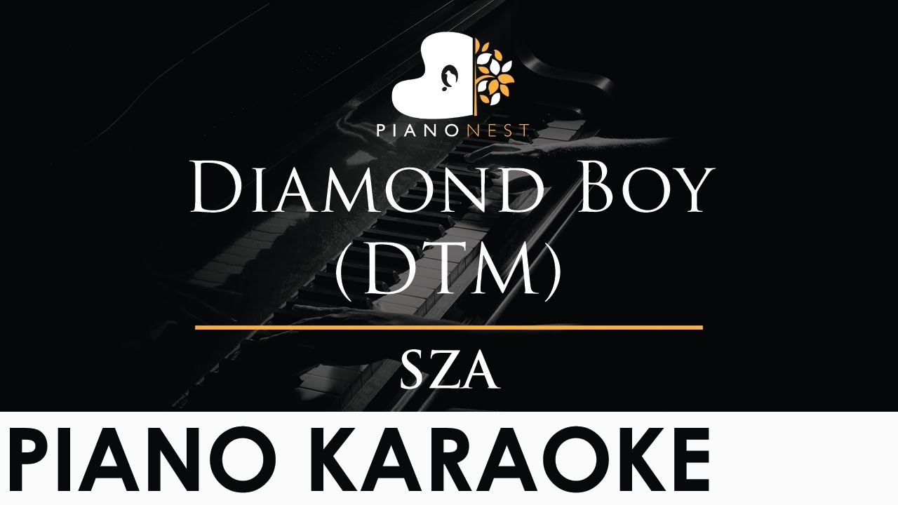 SZA - Diamond Boy (DTM) - Piano Karaoke Instrumental Cover with Lyrics ...