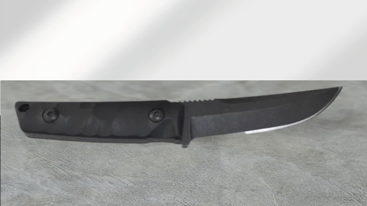 SCORPCO Japanese style fixed blade knife 🔪 - YouTube
