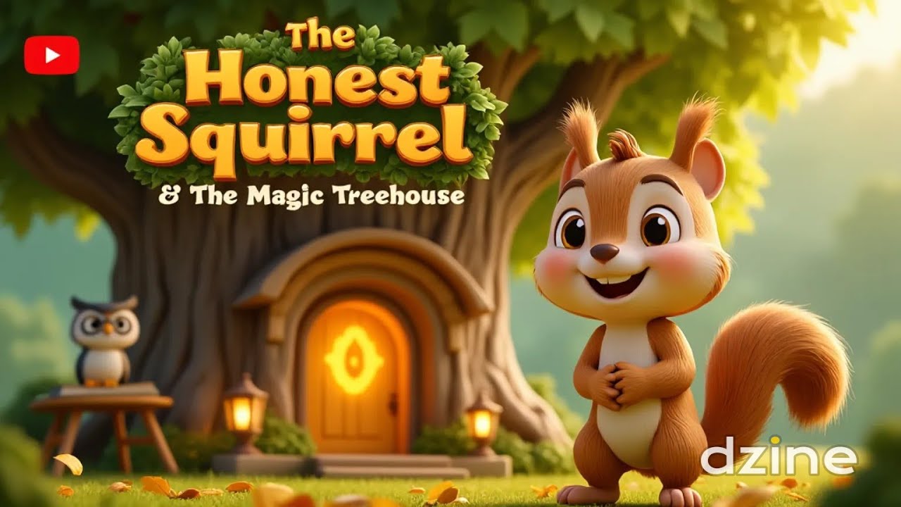 "The Honest Squirrel & The Magic Treehouse 🌳 | A Heartwarming Story for ...
