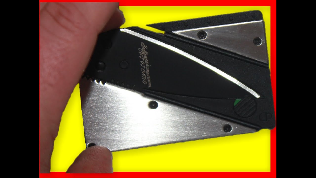 Credit Card Knife How To Use Yours - YouTube