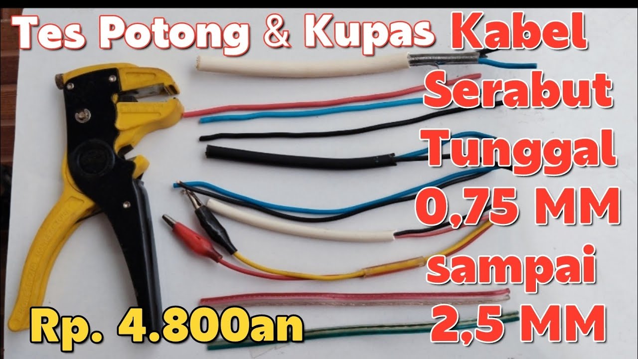 tes Wire Stripper 2 way tang Kupas Potong Kabel otomatis HASSTON PROHEX ...