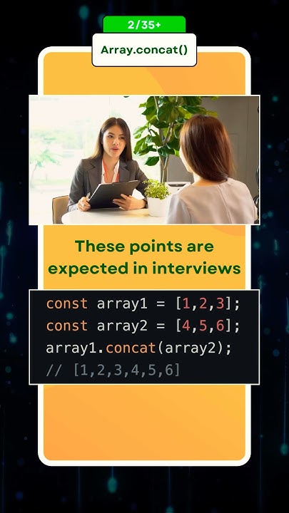 Part 1 - #2/35+ - Array.concat() | Javascript Array methods | Interview Questions and Answers ...