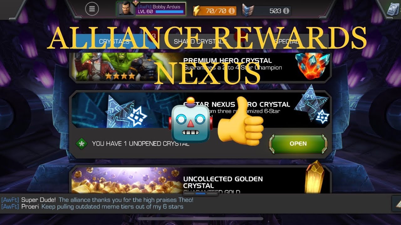 MCOC: ALLIANCE REWARDS 6 ⭐️ NEXUS(1) #viral #gaming #mcoc #trending # ...