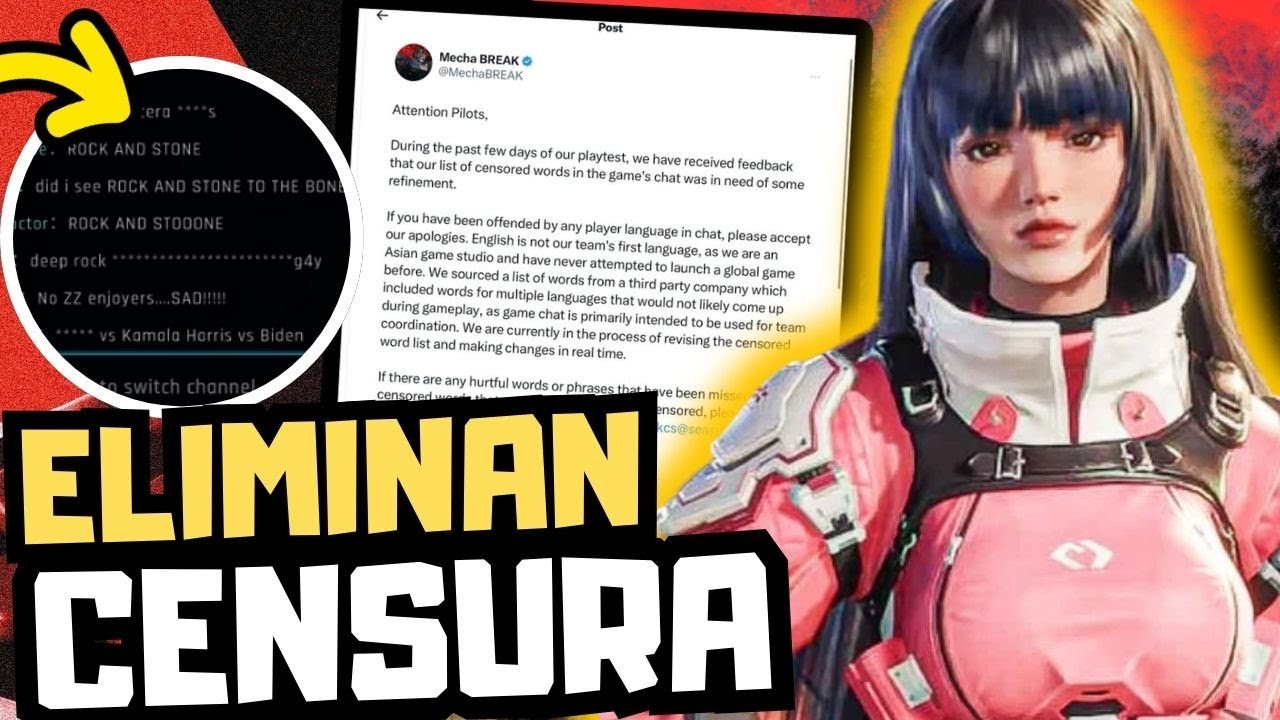 Amazing Seasun ELIMINA la CENSURA SOBRE Donald Trump en Mecha Break ...