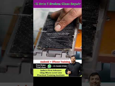 Mi Note 5 Broken Glass Repair #mobilerepair - YouTube
