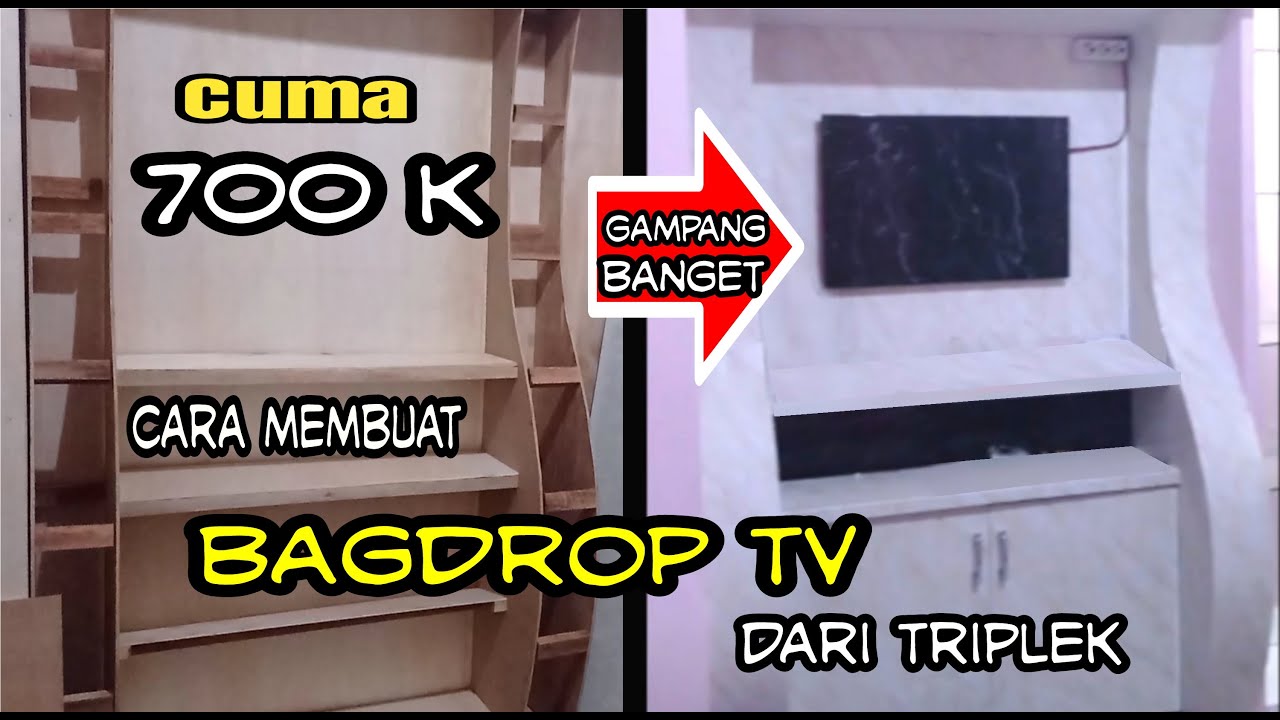 Cara membuat Rak tv dari multipleks || DIY - YouTube