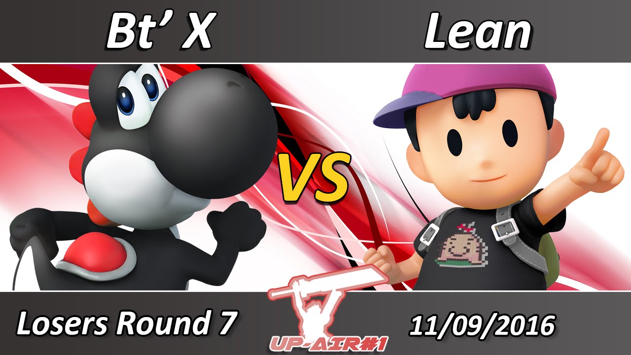 [Up Air #1] Bt' X (Yoshi) vs Lean (Ness/Lucas) - Losers Round 7 - YouTube