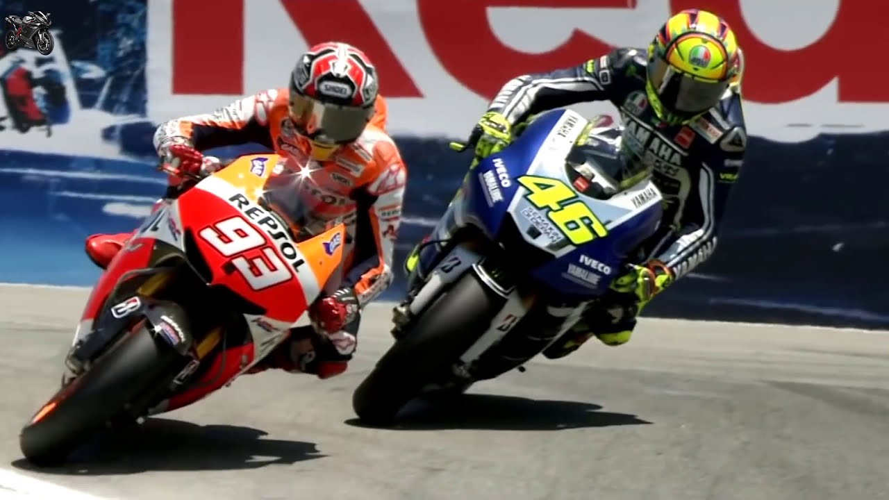 Valentino Rossi vs Marc Marquez ⚡️ Melhores Momentos - YouTube