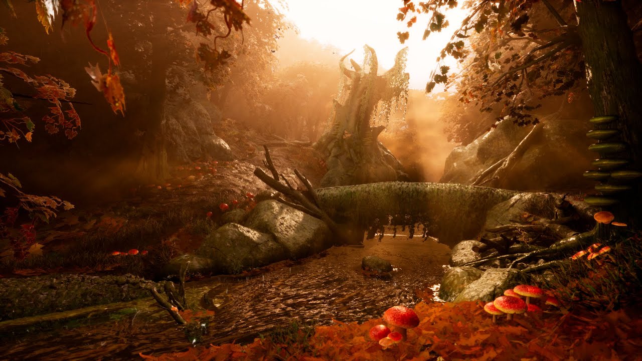 "Autumn Season" Environment 3D Art (Real-Time) (Unreal Engine) - YouTube