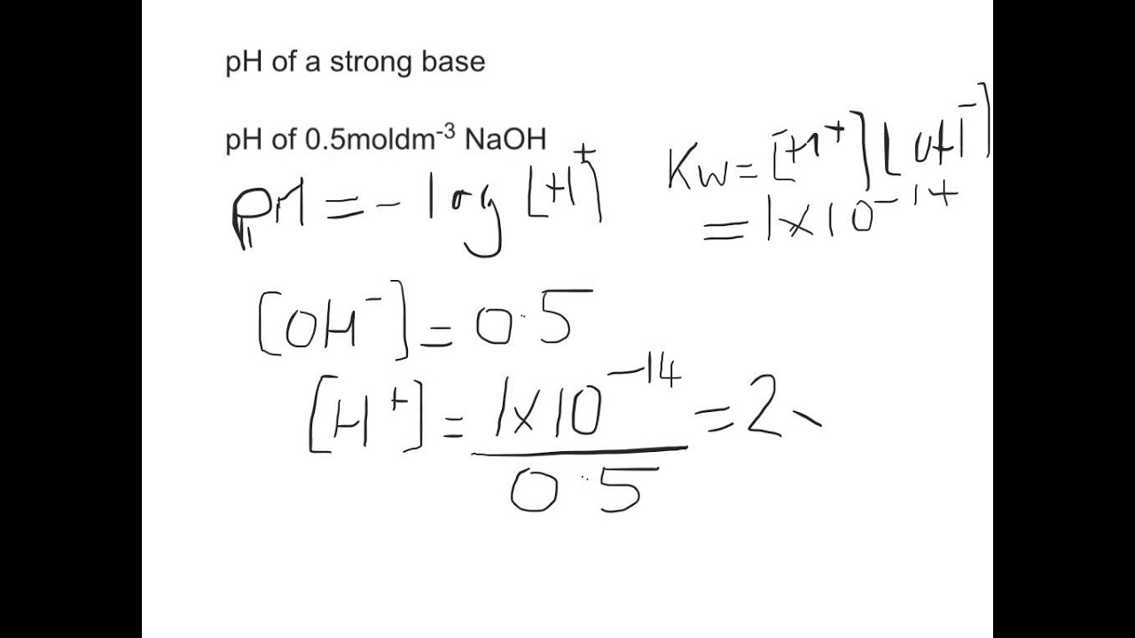 pH of strong base - YouTube