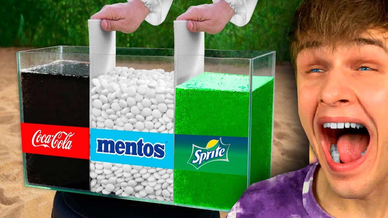 NEJŠÍLENĚJŠÍ CocaCola vs Mentos EXPERIMENT! - YouTube