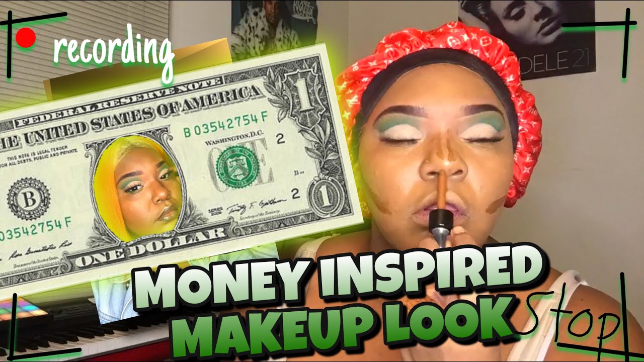 MONEY INSPIRED LOOK💵(tutorial) - YouTube