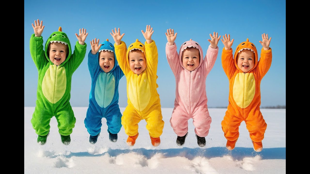 Dino Dance Party 2025 🦖 | Cute Baby Dance Songs & Funny Kids Videos ...