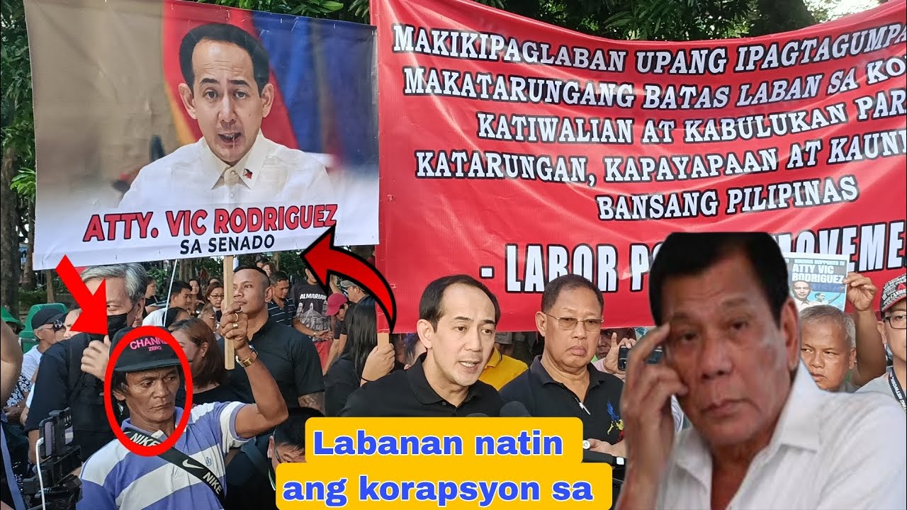 Atty. Vic Rodriguez filling COC for senator in midterm 2025 elections ...