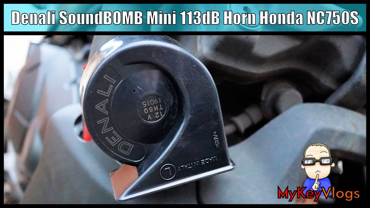 Denali SoundBOMB Mini 113dB Horn - Honda NC750S || MyKeyVlogs - YouTube