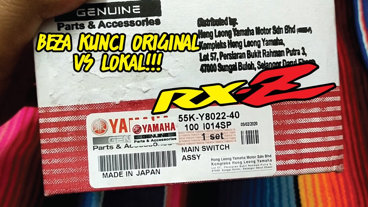 Unboxing & Beza Set Kunci RXZ | ORI VS LOKAL | - YouTube