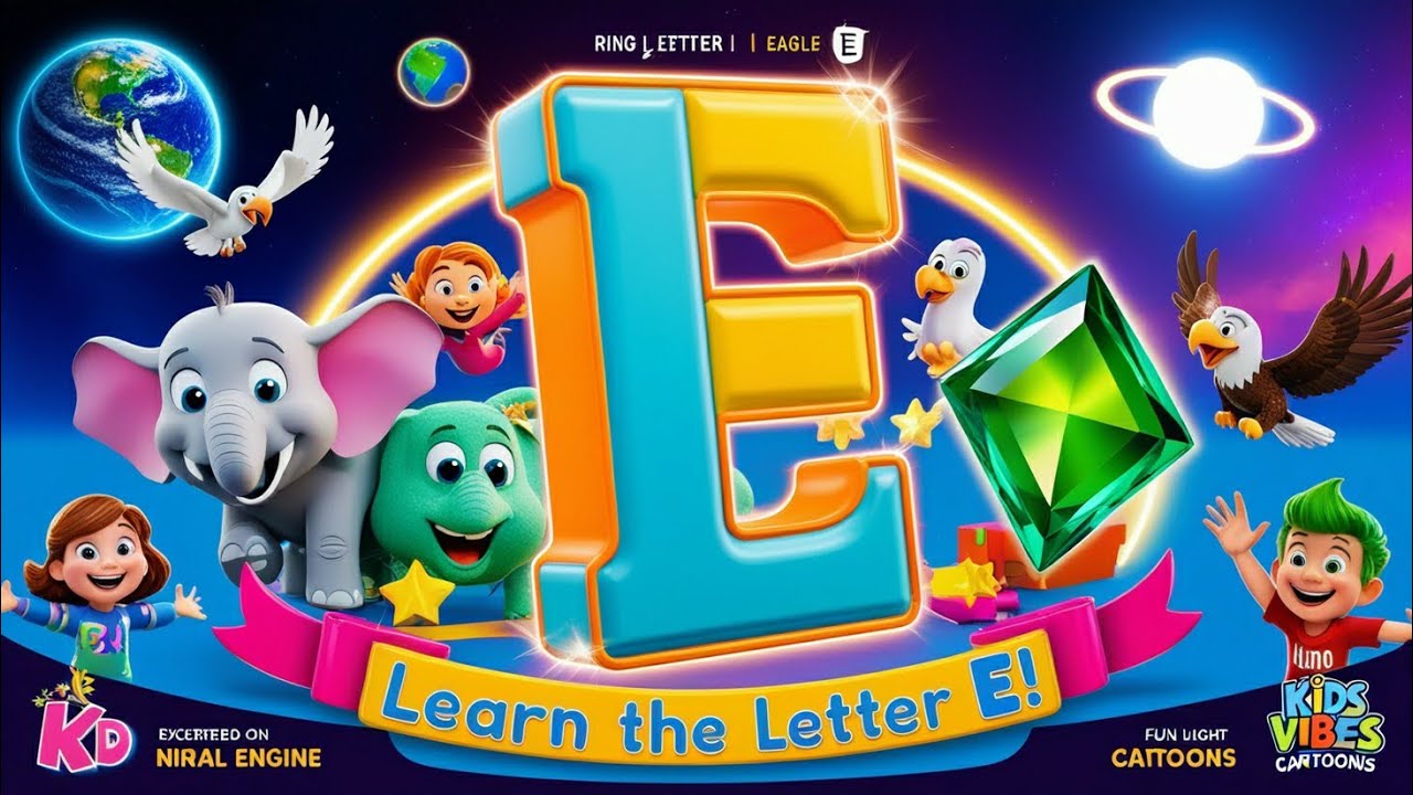🎶 "E is Exciting!" – A Fun Letter E Song for Kids 🎶 | Kids Vibes ...