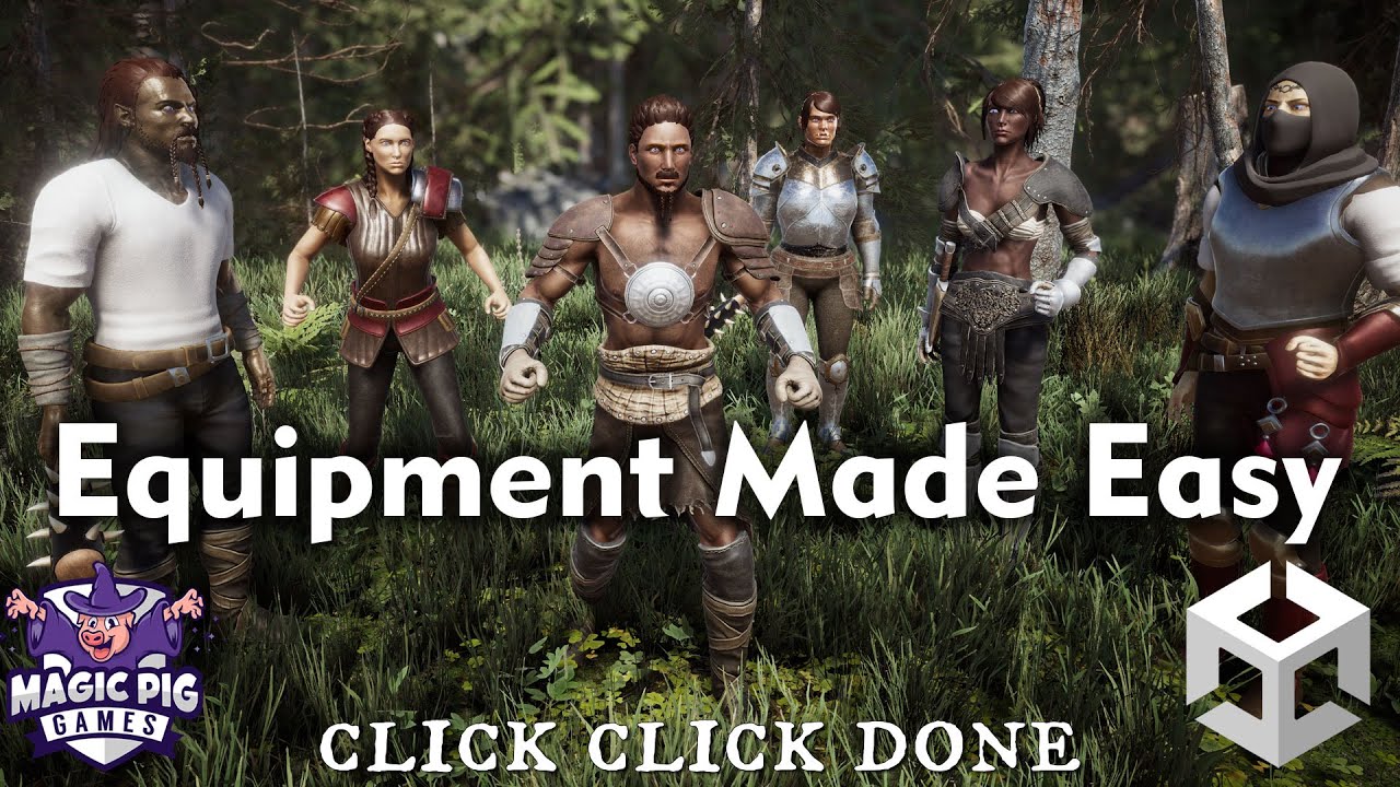 Equipping Characters the EASY way in Unity • Infinity PBR • Prefab ...