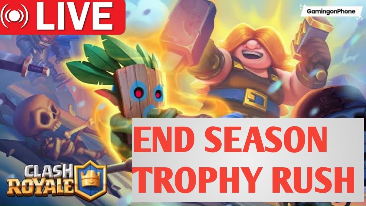 SEASON END TROPHY RUSH #shorts #clashroyale - YouTube