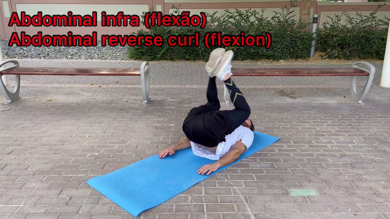 Abdominal infra (flexão)/Abdominal reverse curl (flexion) - YouTube