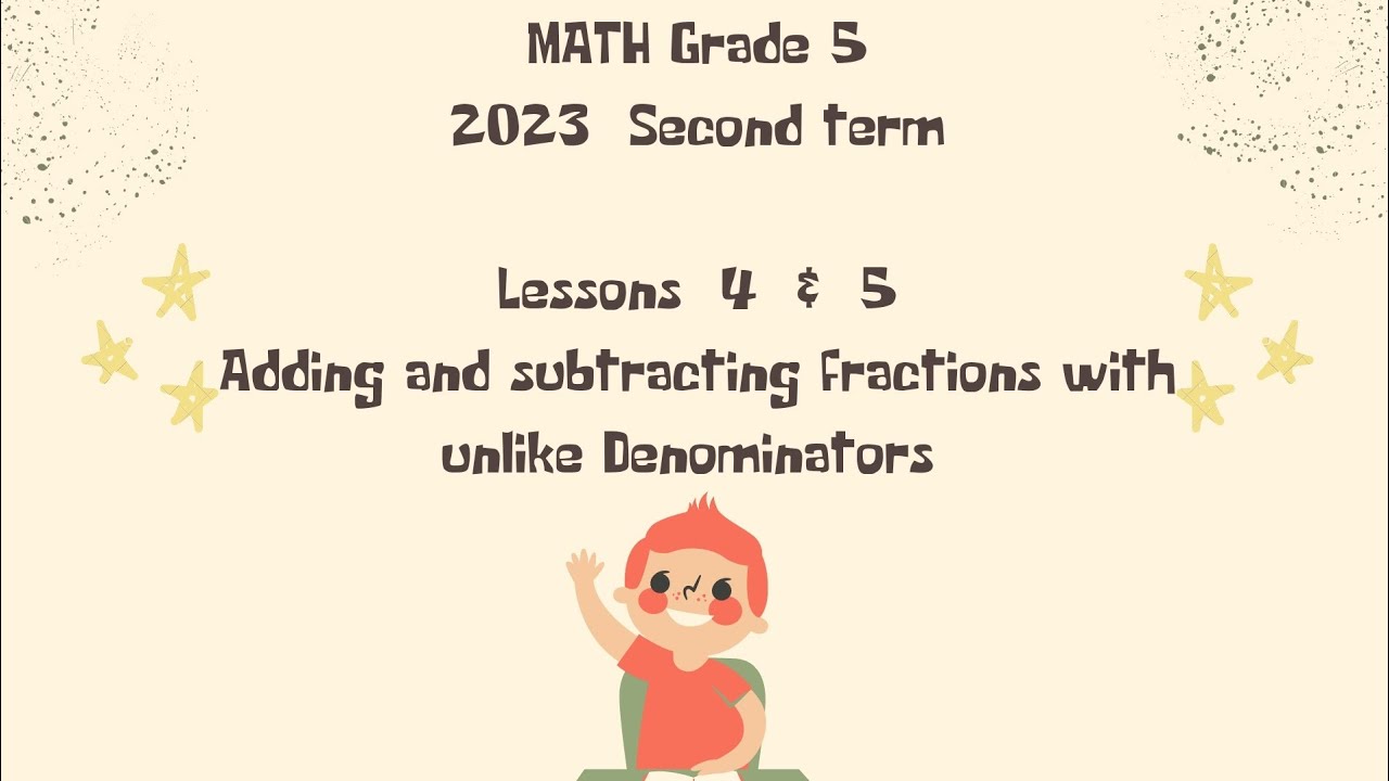 ماث للصف الخامس لغات math grade 5 second term unit 7 Lessons 4,5 Adding ...