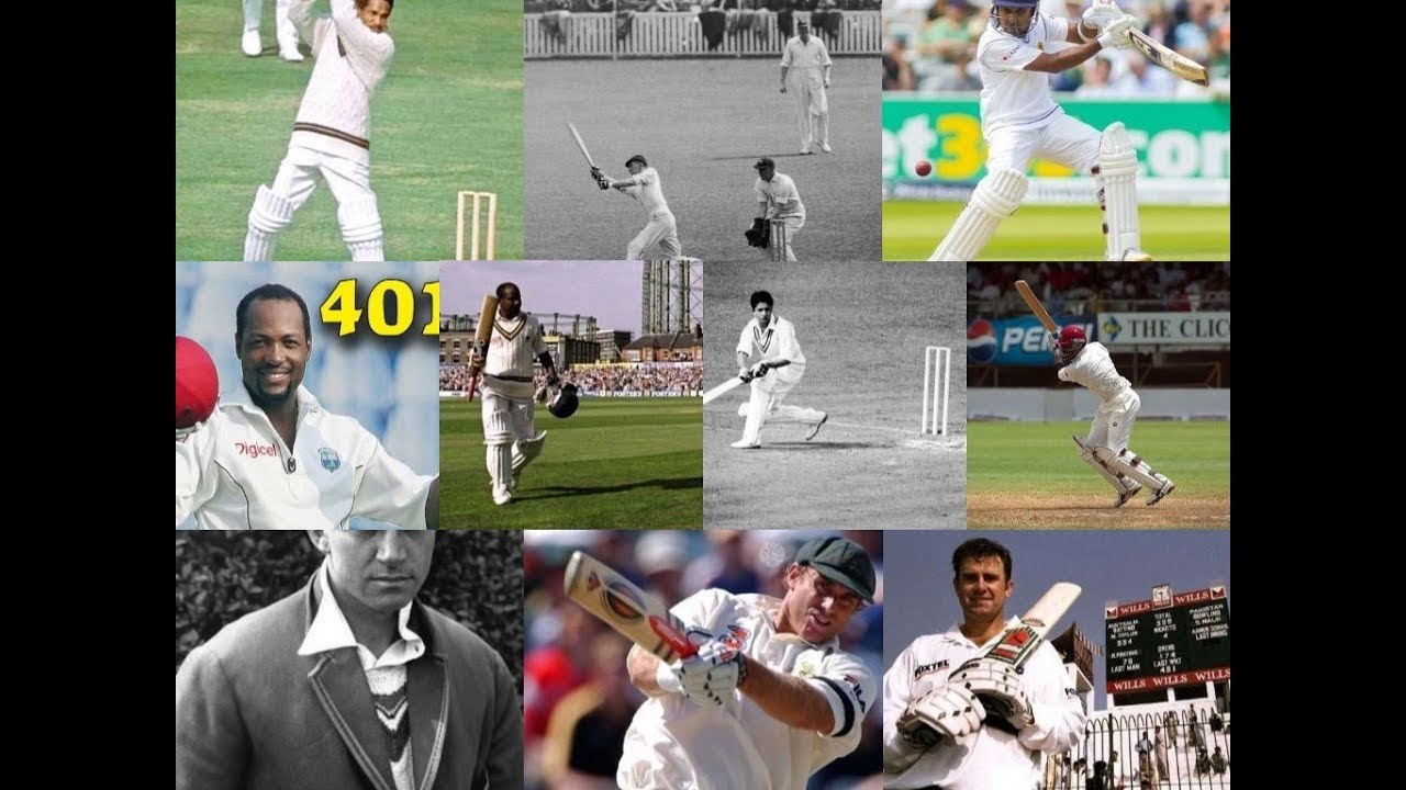 Top 10 Highest Individual Scores in Test Cricket - YouTube