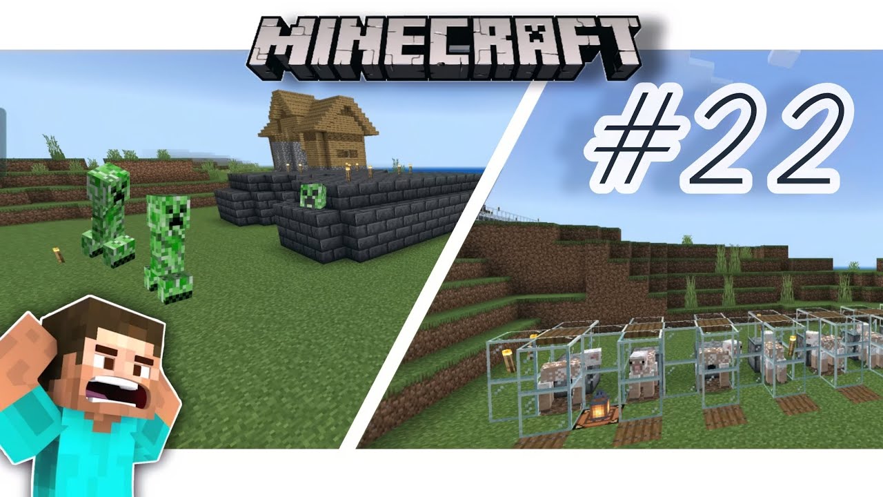 I made an Automatic wool farm and a creeper farm in my Minecraft ...