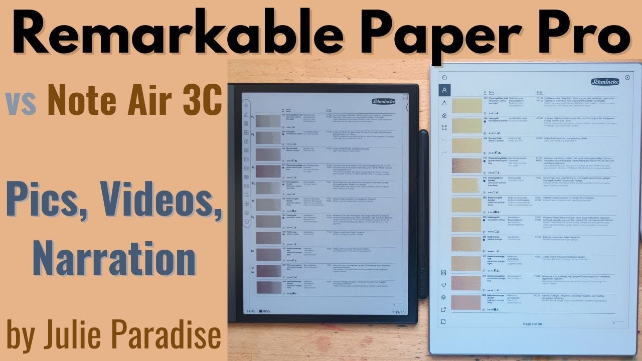 Remarkable Paper Pro First Impressions Review (vs Boox Note Air 3C ...