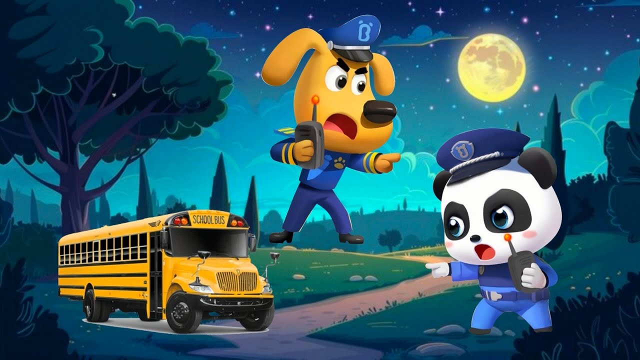 Safety Sheriff Labradors #25 Help Sheriff Doberman Dog To With Babybus ...