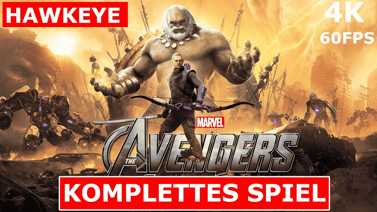 Marvel Avengers Hawkeye DLC Full Game Gameplay Walkthrough German[4K ...