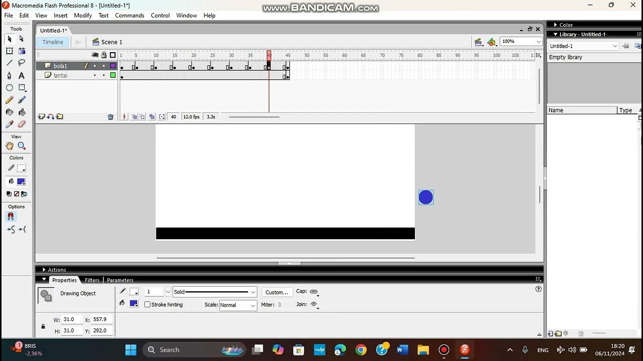 Tutorial membuat animasi 2D bola - YouTube