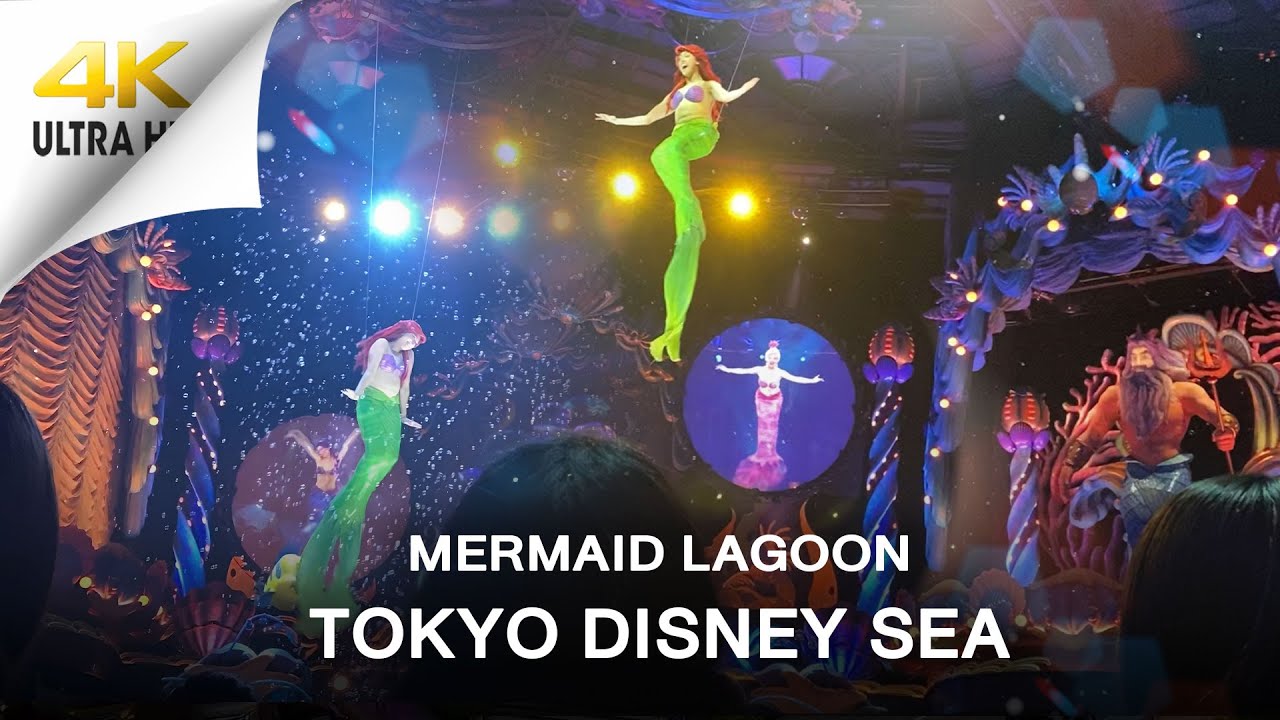 4K | Mermaid Lagoon The little mermaid tokyo disney sea - YouTube