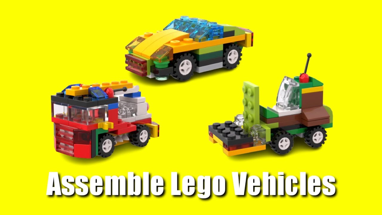 ASSEMBLE LEGO VEHICLES - YouTube