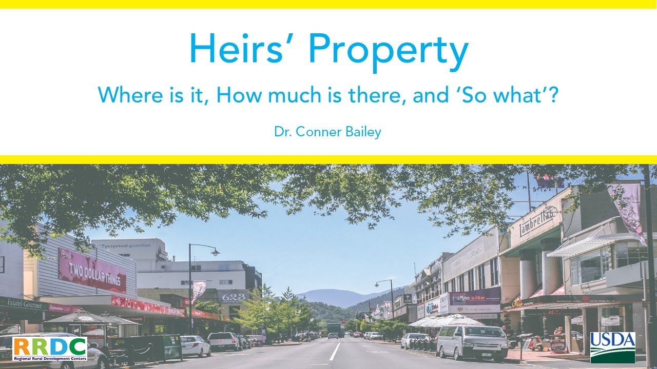 Heirs Property Presentation 3: Where is it, How much is there, and 'So ...