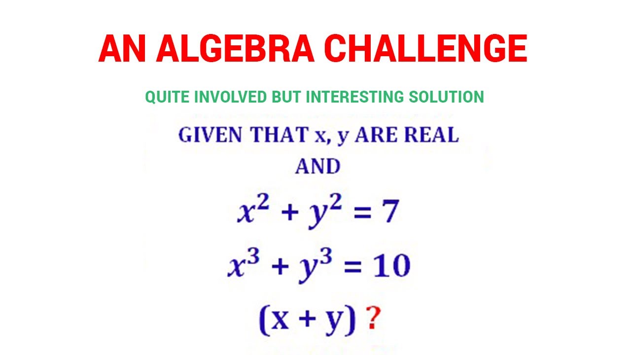 Can You Find The Value Of x Y A Tricky Problem To Find x Y can-you-find-the-value-of-x-y-a-tricky-problem-to-find-x-y