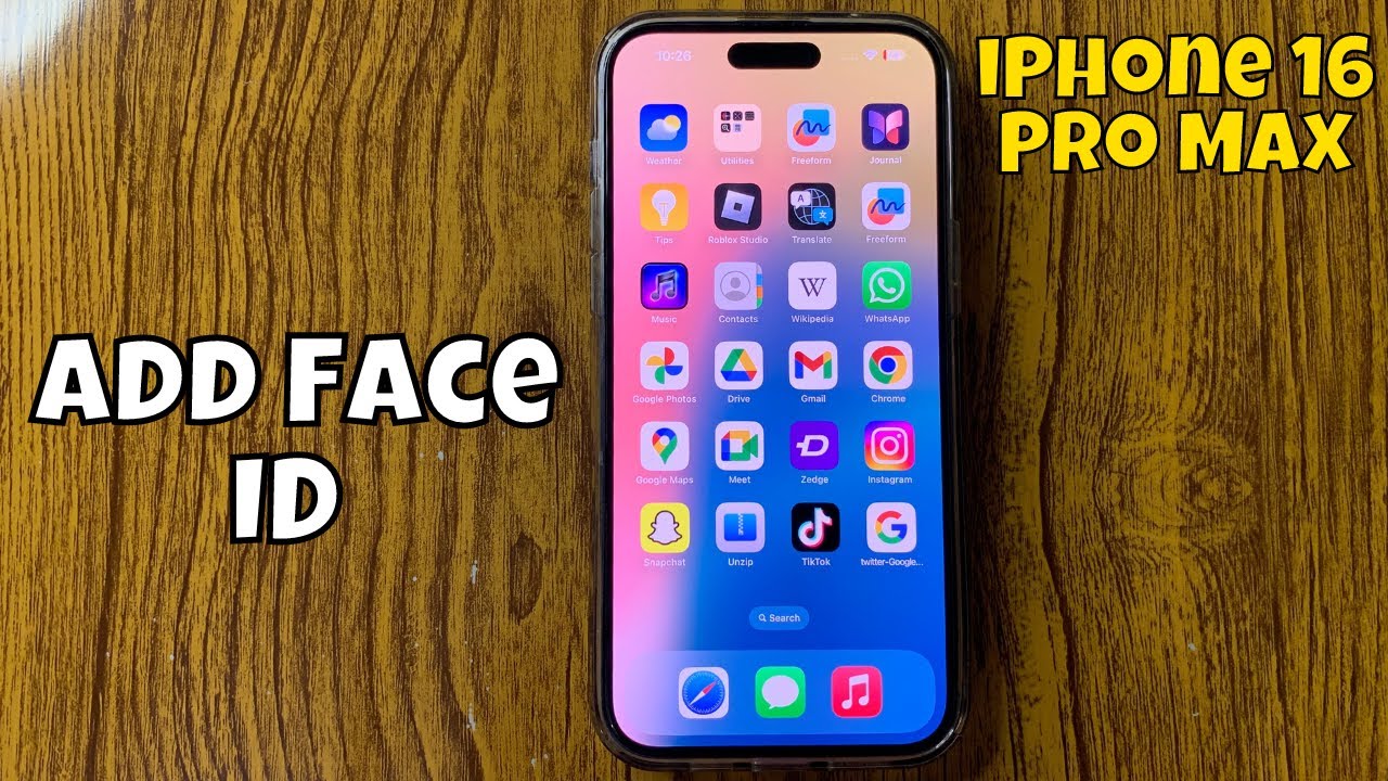 How to Add Face ID in iPhone 16 Pro Max - YouTube