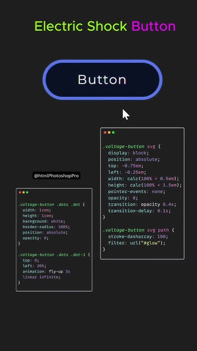 Electric Shock Button Using Html Css Html Css Shortsvideo Viralshort Viralvideos Shorts