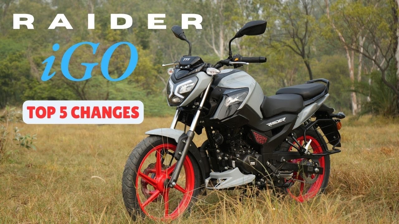 TVS Raider igo 125 | Top 5 Changes - YouTube