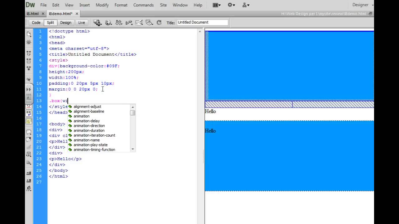 L8 Divs Padding And Margins Youtube