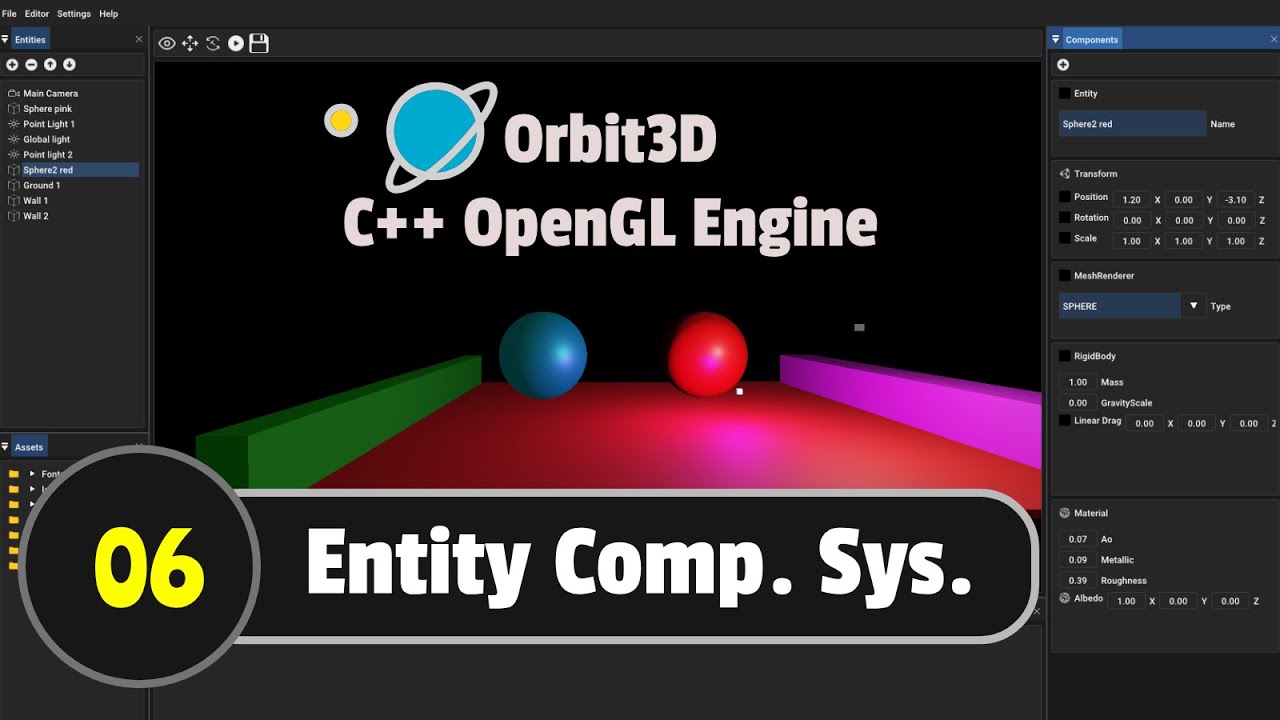 OpenGL Game Engine ImGui | Entity Component System | ECS - YouTube