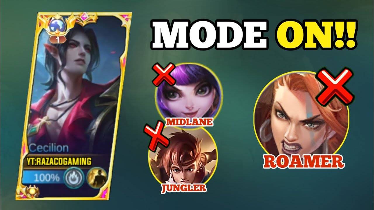 MODE ON‼️ CECILION DESTROY HERO COUNTER ~ MLBB - YouTube