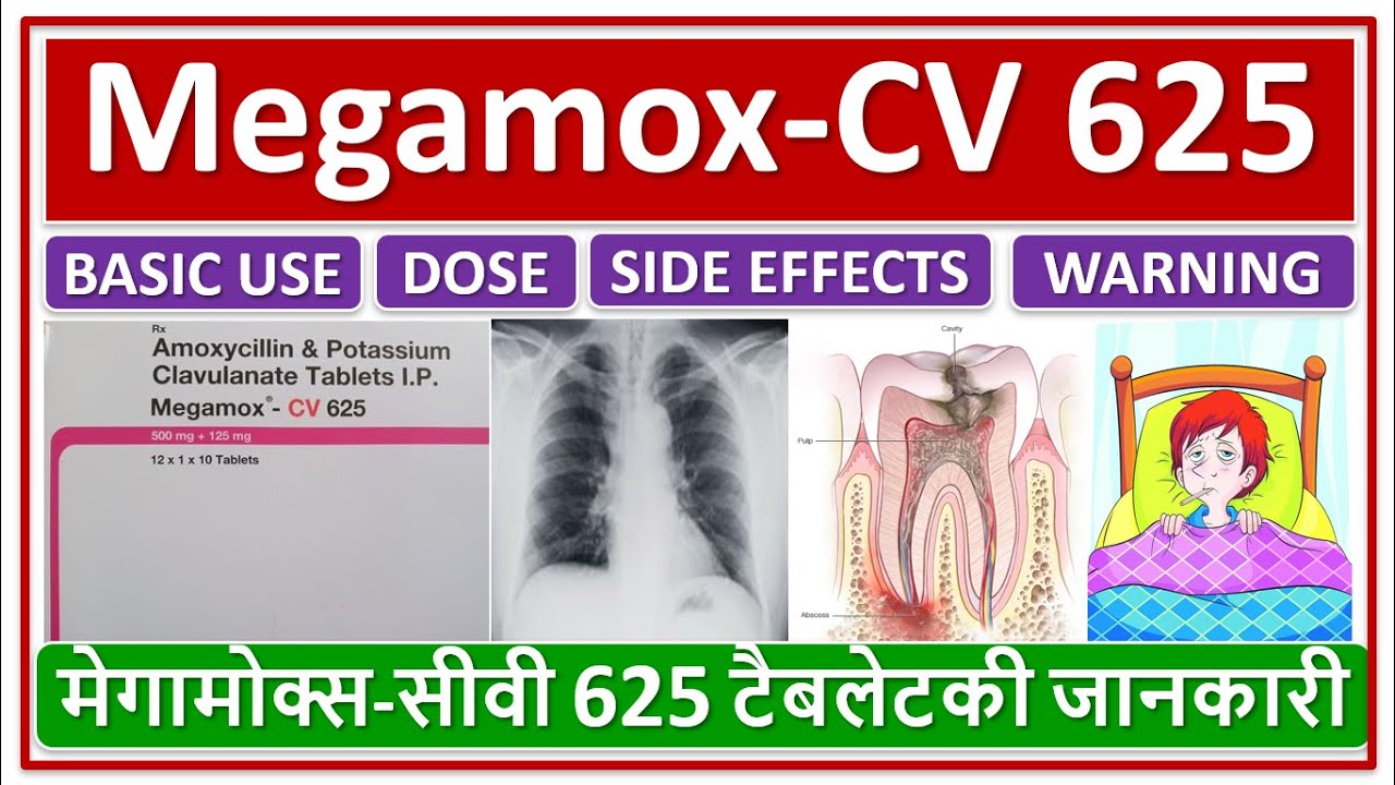 Megamox-CV 625 tablet, मेगामोक्स-सीवी 625 टैबलेट की जानकारी, Use, Daily ...