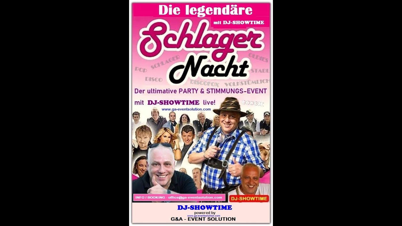 DIE LEGENDÄRE SCHLAGERNACHT mit DJ SHOWTIME 2026 - YouTube